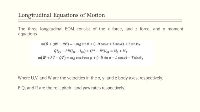 Aircraft dynamics mode simulation | PPTX
