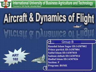 Aircraft & dynamics of flight | PPTX