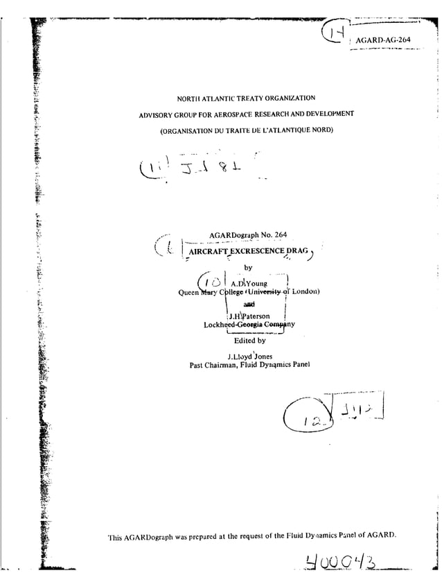 Aircraft excrescence drag agard | PDF