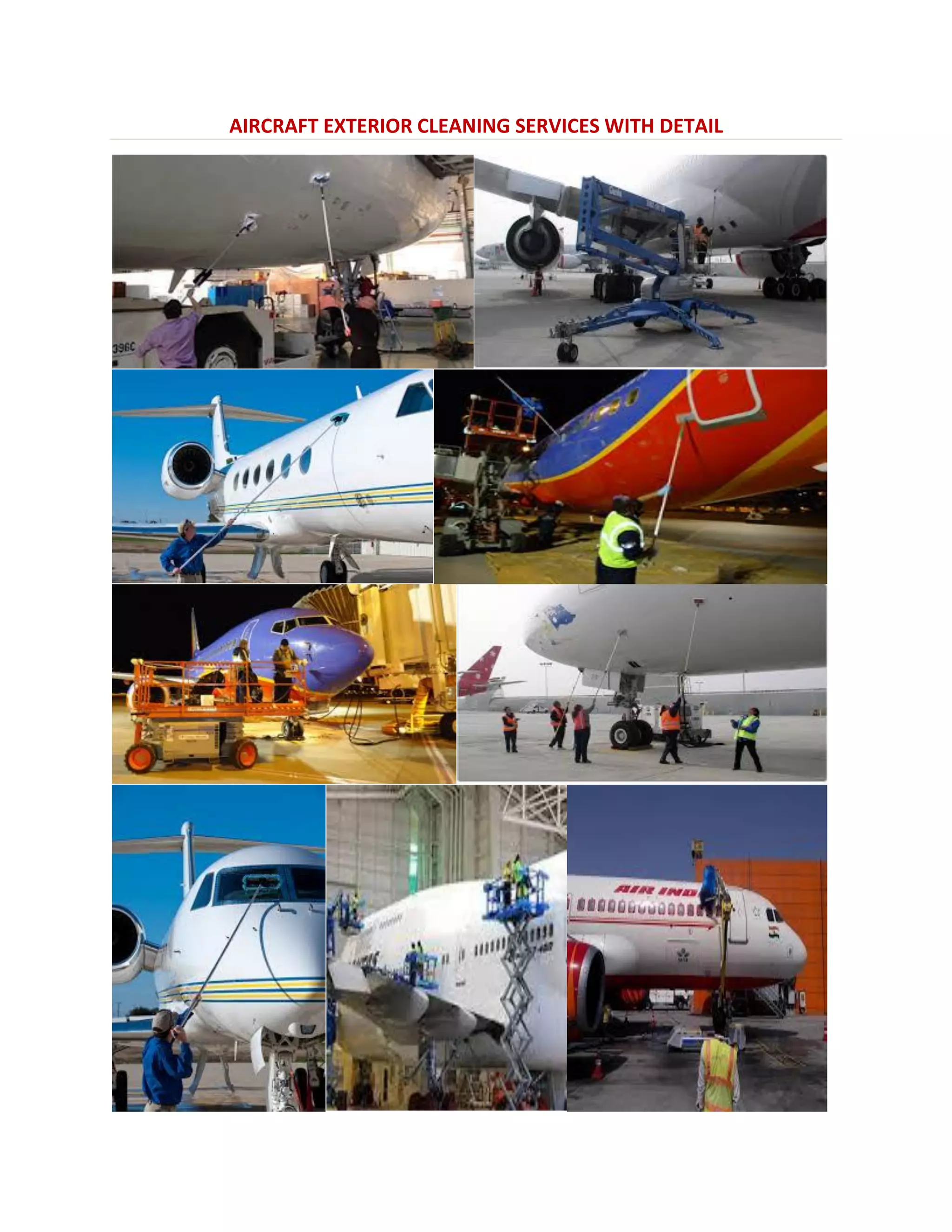 Aircraft Exterior Cleaning Services with Detail | PDF