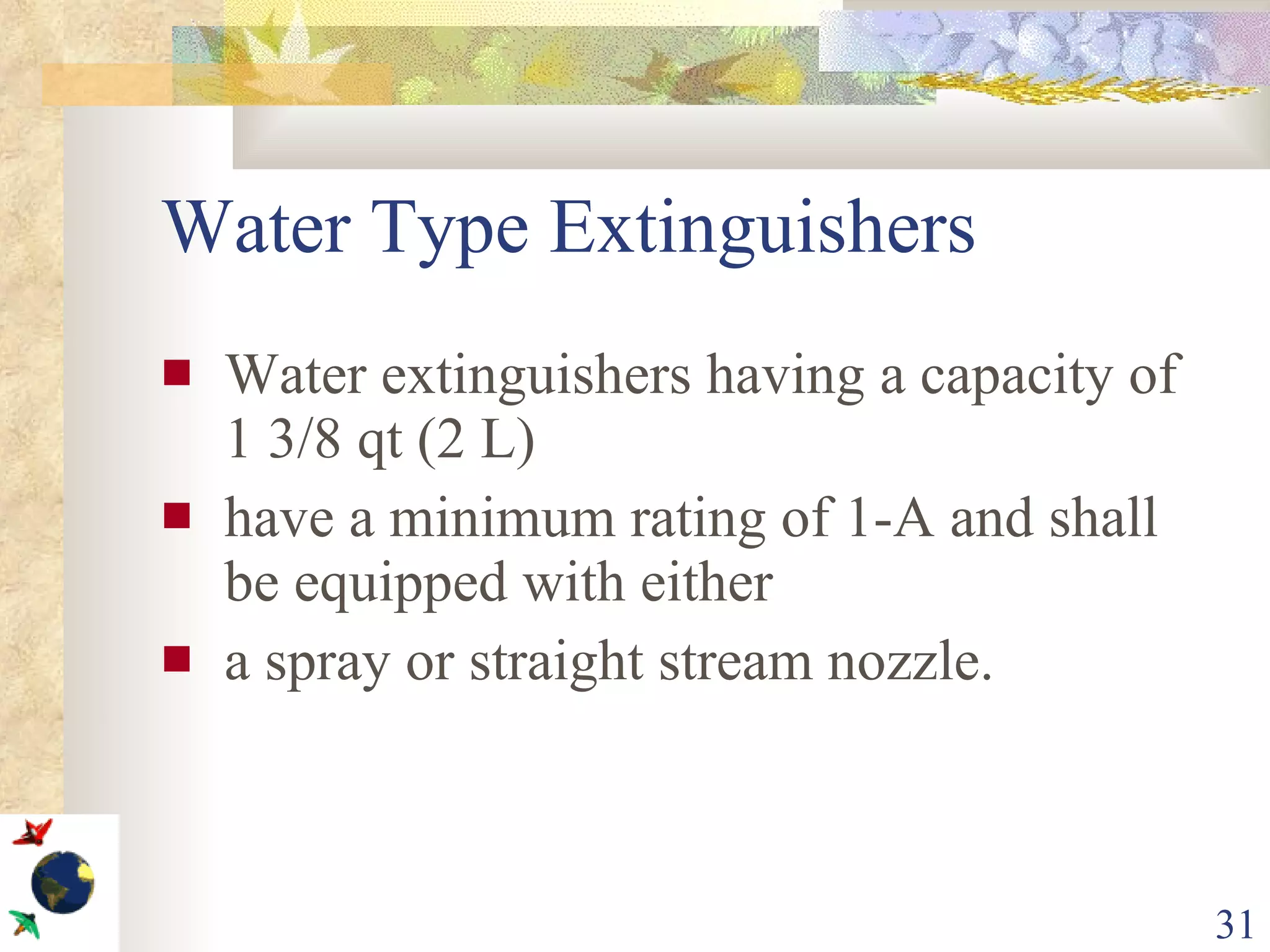 Aircraft Portable Fire Extinguishers | PPT
