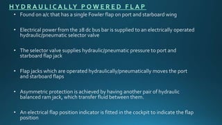 Aircraft flap system | PPTX