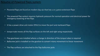 Aircraft flap system | PPTX