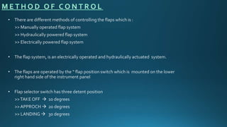 Aircraft flap system | PPTX
