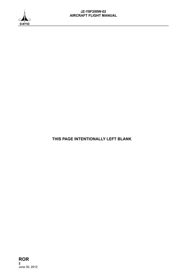 Aircraft flight manual | PPT