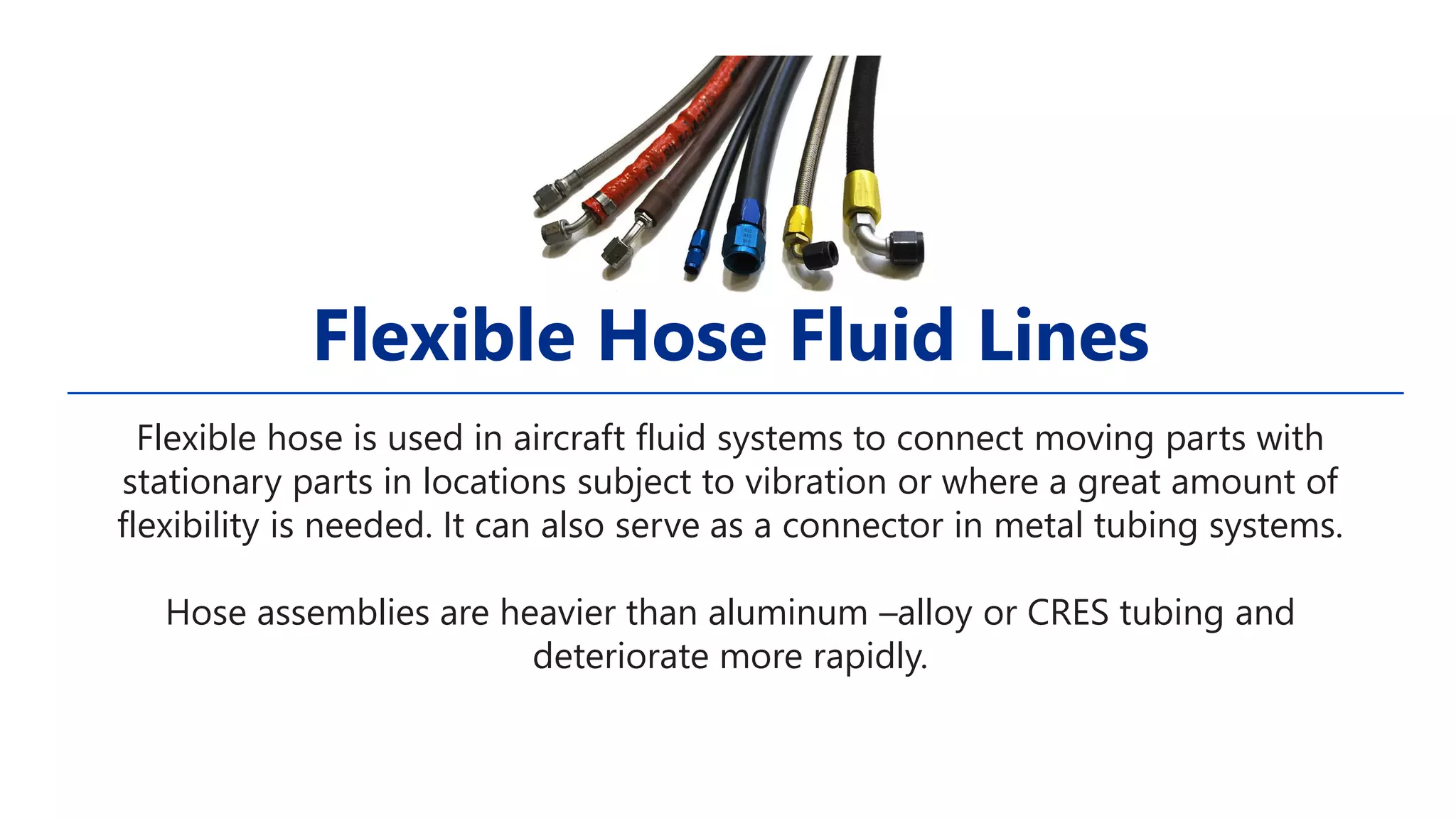 Aircraft fluid lines and fittings - Flexible hose | PDF