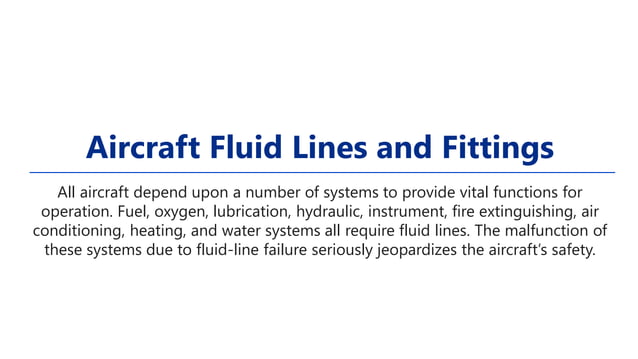 Aircraft fluid lines and fittings - Rigid tubing | PDF