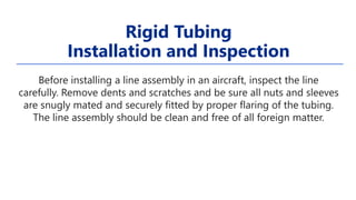 Aircraft fluid lines and fittings - Rigid tubing | PDF