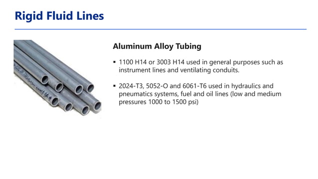 Aircraft fluid lines and fittings - Rigid tubing | PDF