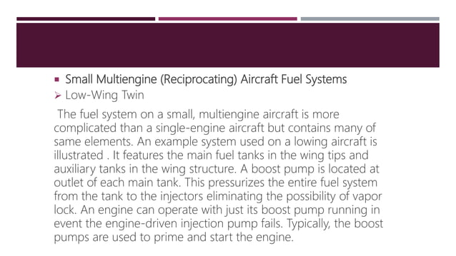 Aircraft Fuel System | PPTX | Aviation Industry | Industries