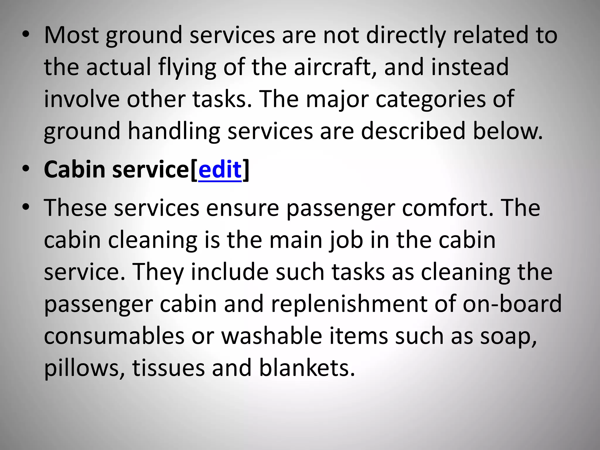 Aircraft ground handling | PPTX