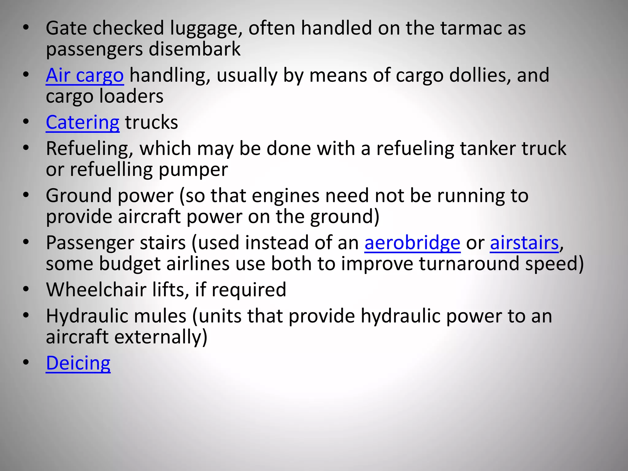 Aircraft ground handling | PPTX