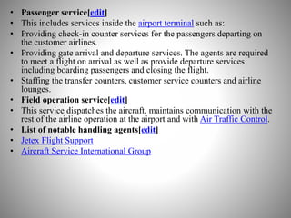 Aircraft ground handling | PPTX