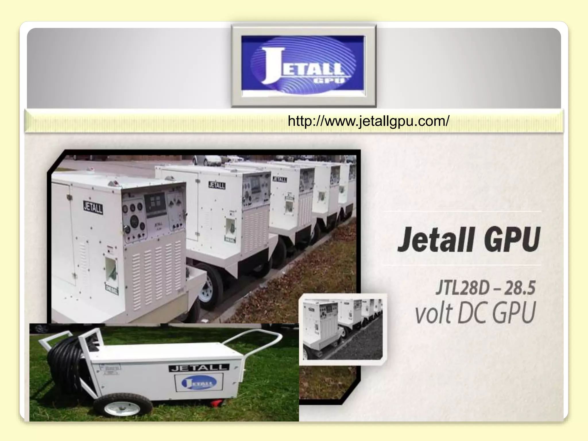 Aircraft Ground Power Unit for Sale- JETALL GPU | PPT