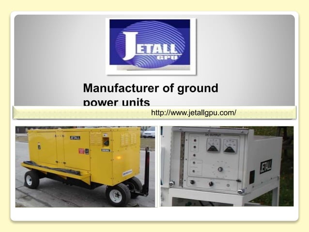 Aircraft Ground Power Unit for Sale- JETALL GPU | PPT