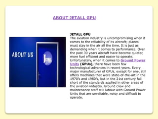 Aircraft Ground Power Unit for Sale- JETALL GPU | PPT
