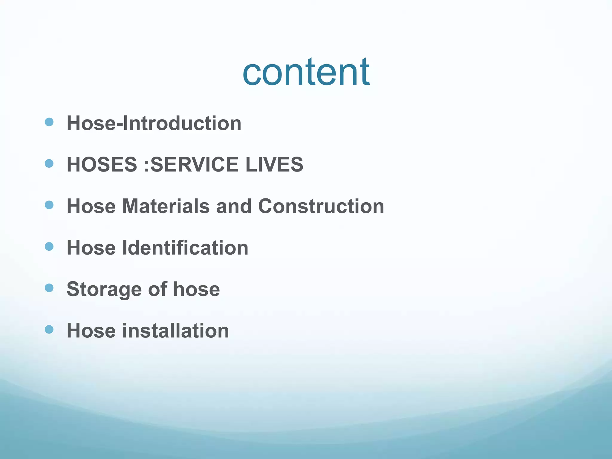 Aircraft hoses | PPTX