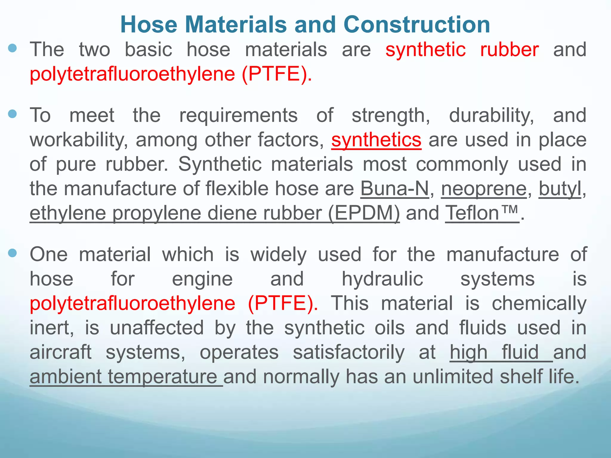 Aircraft hoses | PPTX
