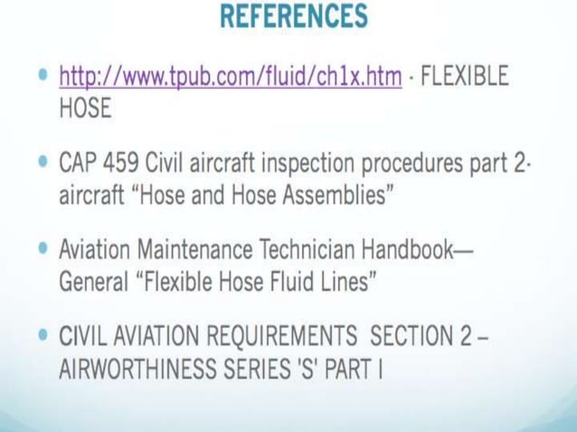 Aircraft hoses | PPTX