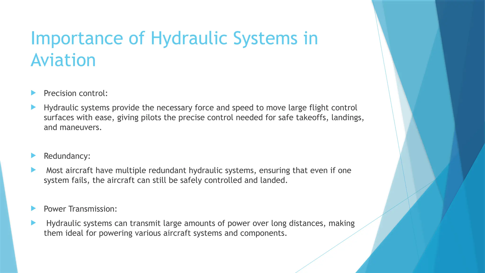 AIRCRAFT HYDRAULIC SYSTEMS-1.pptx very useful | PPTX