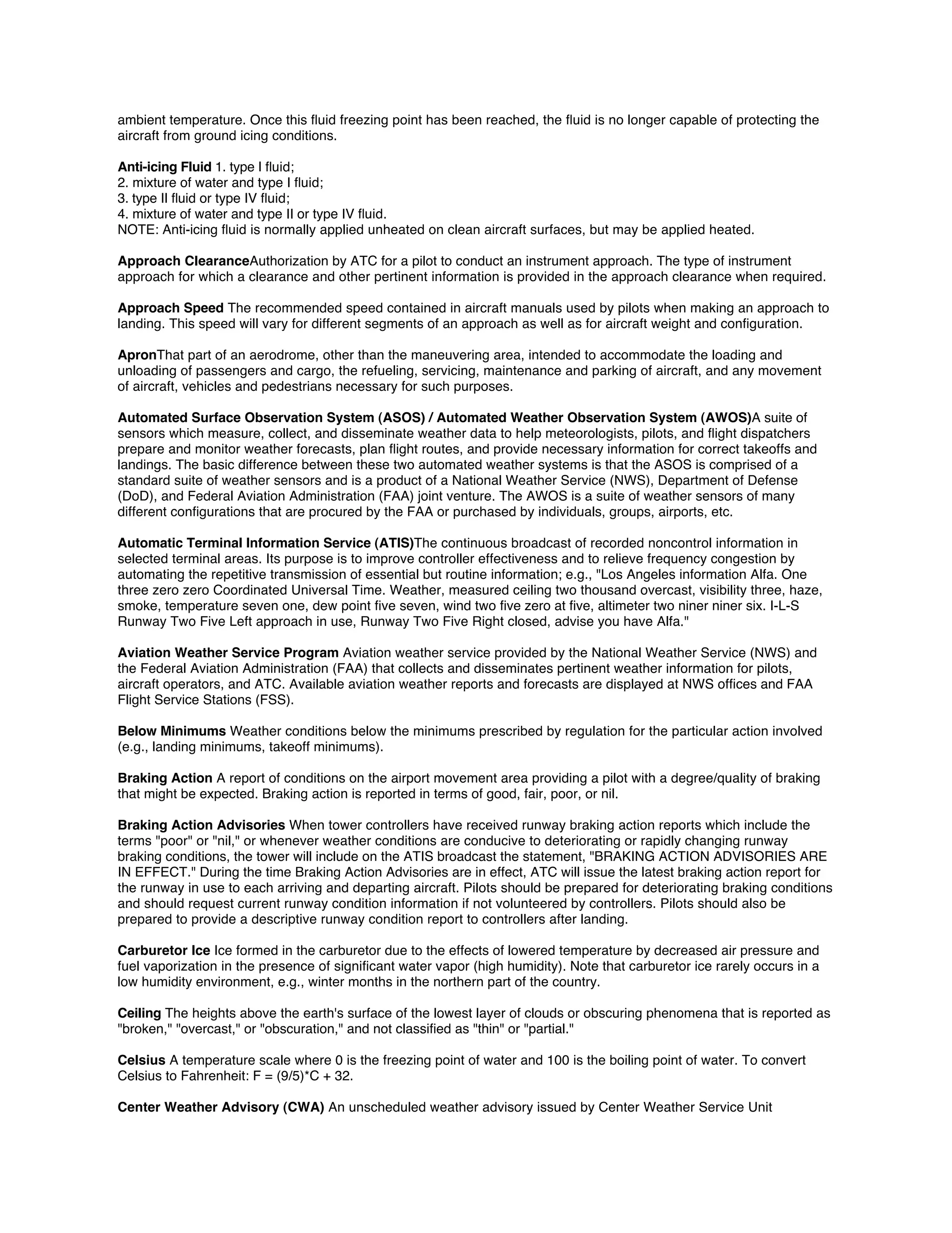 Aircraft icing glossary | PDF
