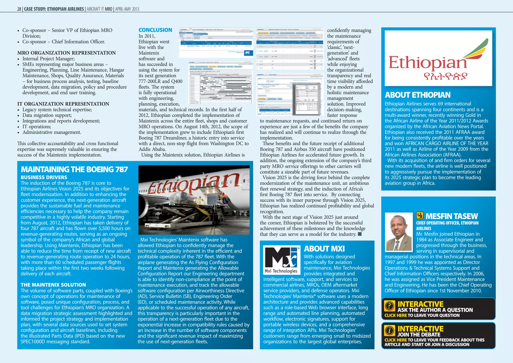 Aircraft IT MRO eJournal "Smart Aircraft Need Smart IT" How I See IT | PDF