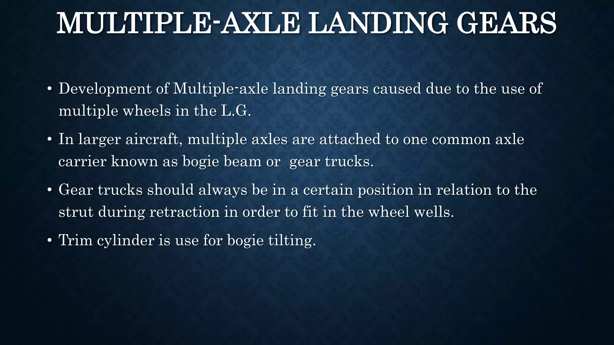 Aircraft landing gear | PPTX