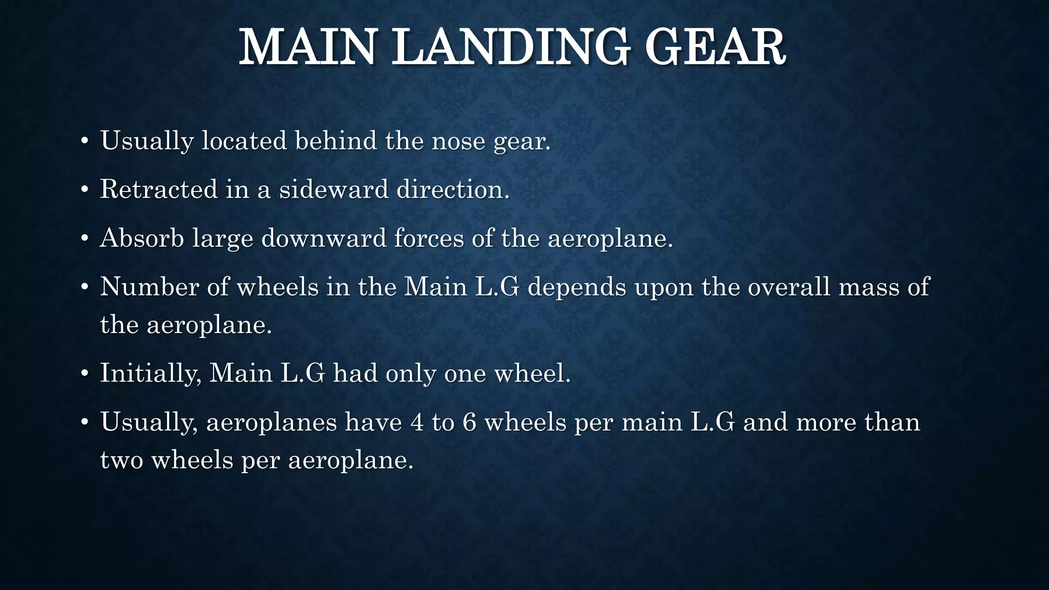 Aircraft landing gear | PPTX
