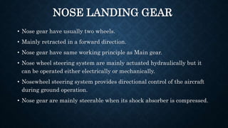 Aircraft landing gear | PPTX