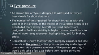 Aircraft landing gear configuration and tyre pressure | PPTX