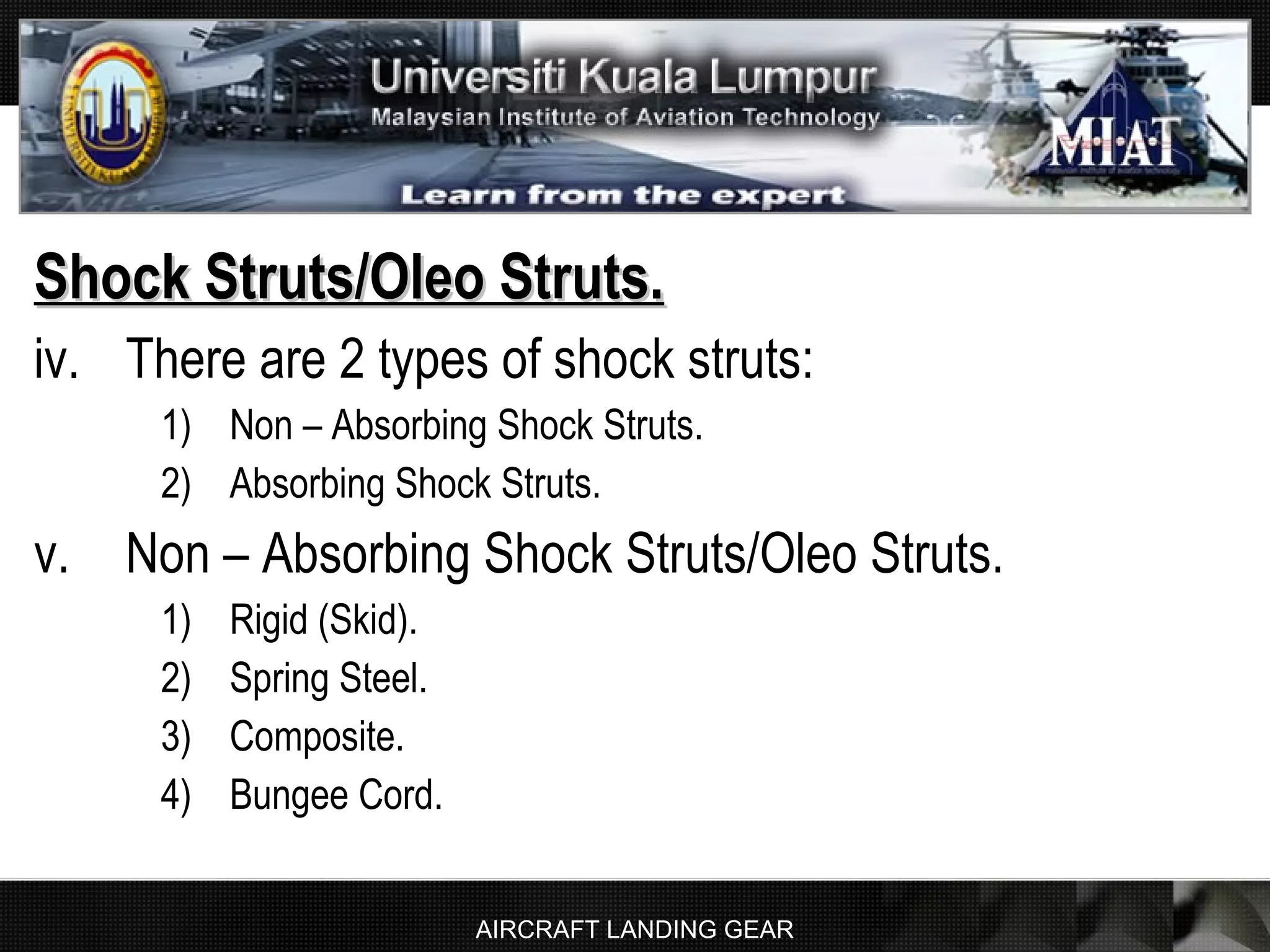 LANDING GEAR FOR AIRCRAFT | PPT