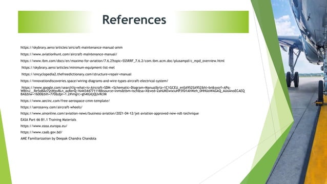 Aircraft Maintenance Manuals for Engineer's by Engr. Malay Kanti Bala | PPT