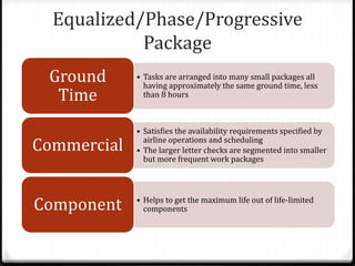 Aircraft maintenance package methods | PPTX