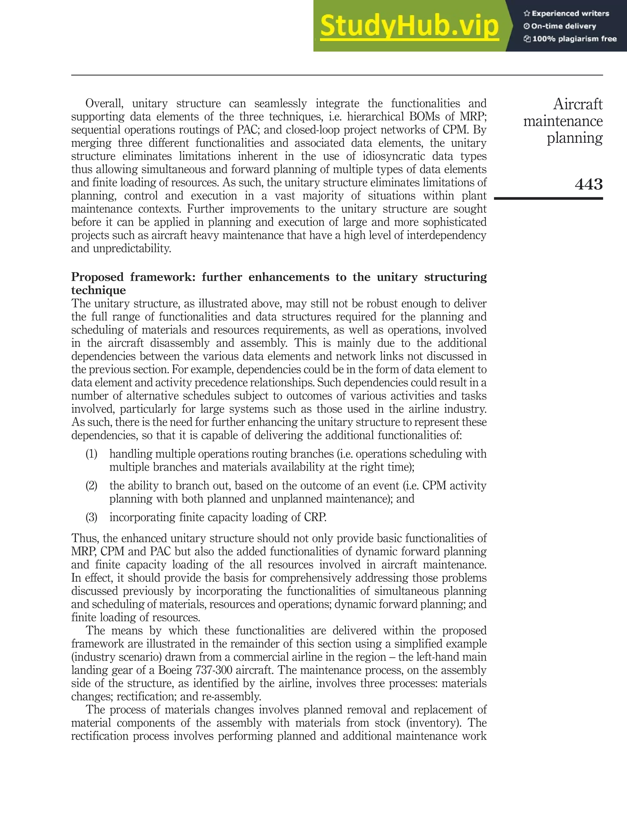 Aircraft Maintenance Planning And Scheduling An Integrated Framework | PDF