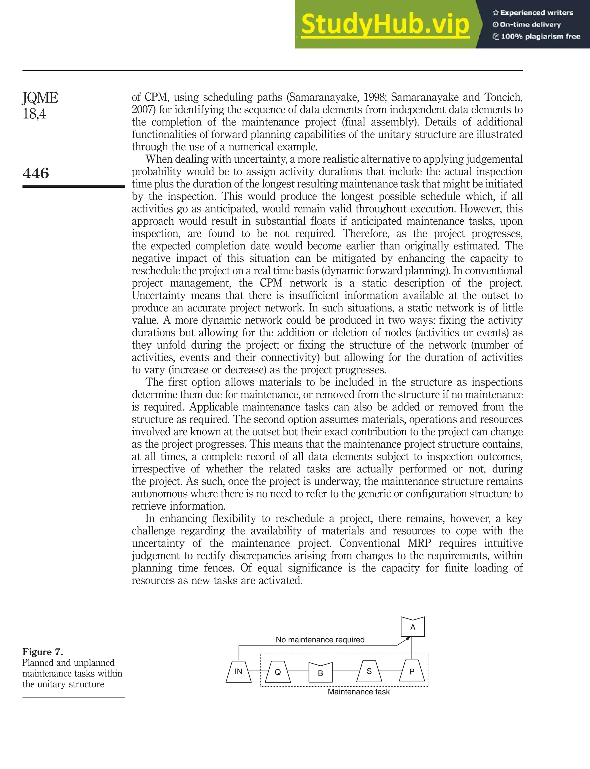 Aircraft Maintenance Planning And Scheduling An Integrated Framework | PDF