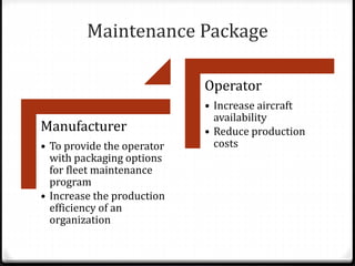Aircraft maintenance program | PPTX