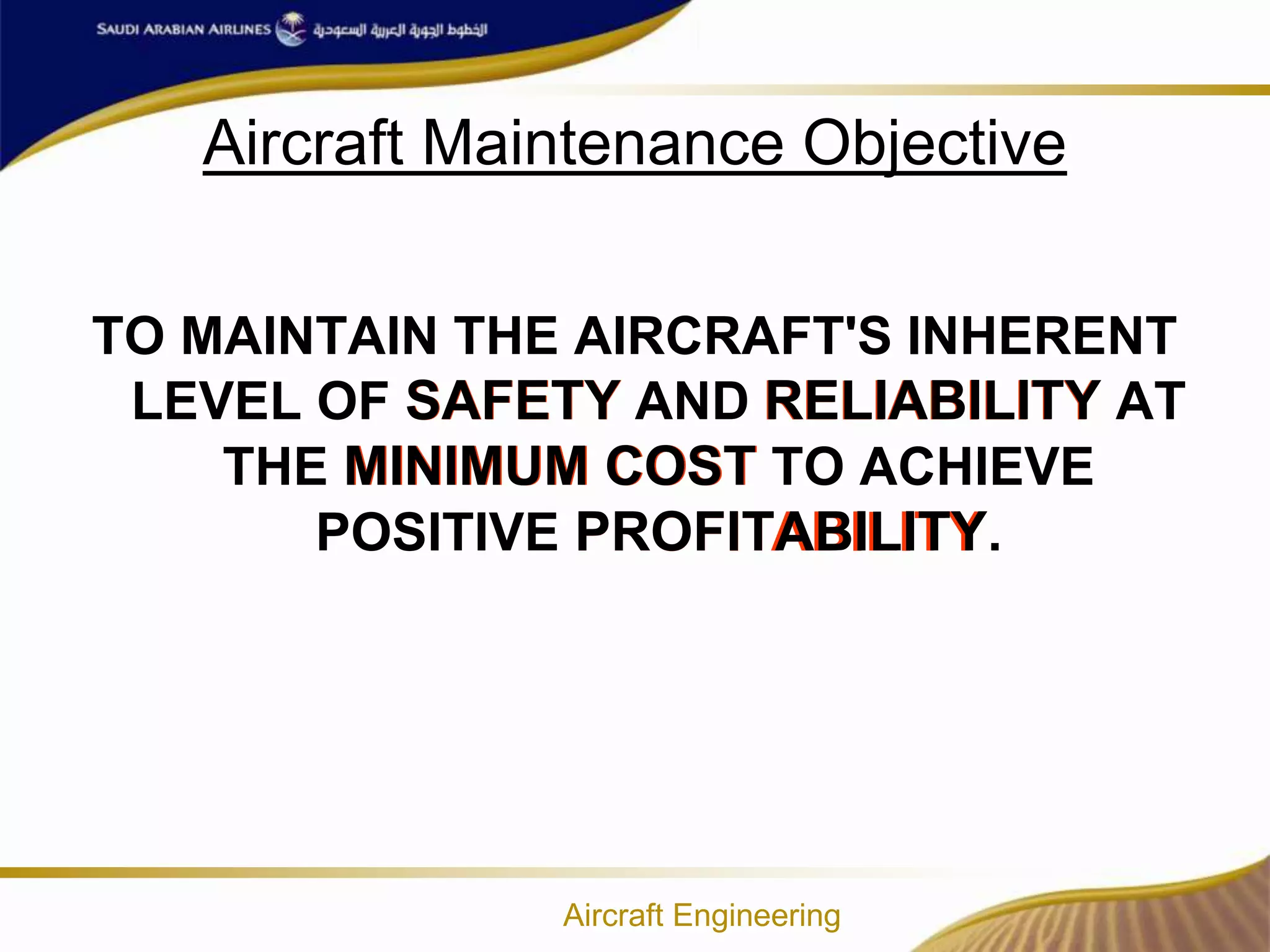 Aircraft maintenance program enhancement badawood mamdooh | PPT