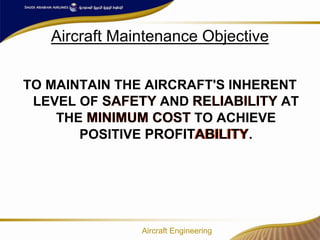 Aircraft maintenance program enhancement badawood mamdooh | PPT