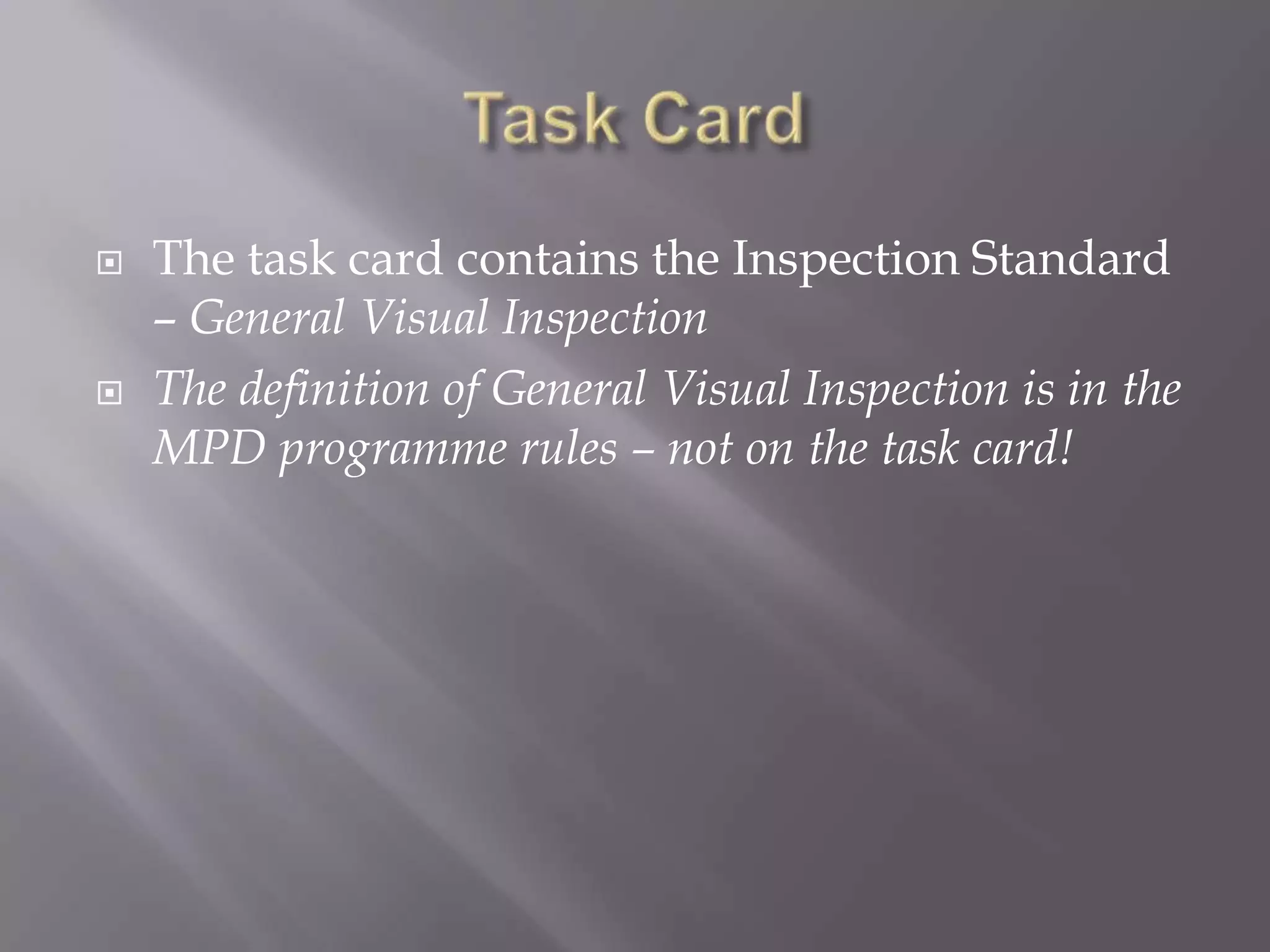 Aircraft maintenance programme | PPTX