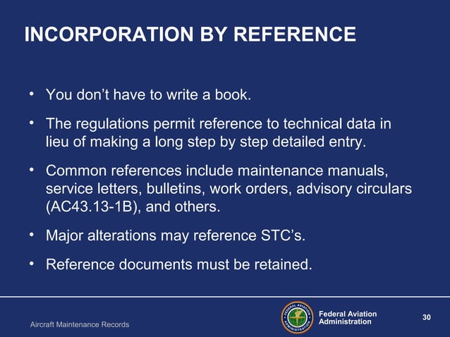 Aircraft Maintenance Records and Airworthiness Directives for General ...