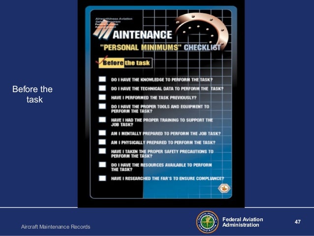 Aircraft Maintenance Records and Airworthiness Directives for General…