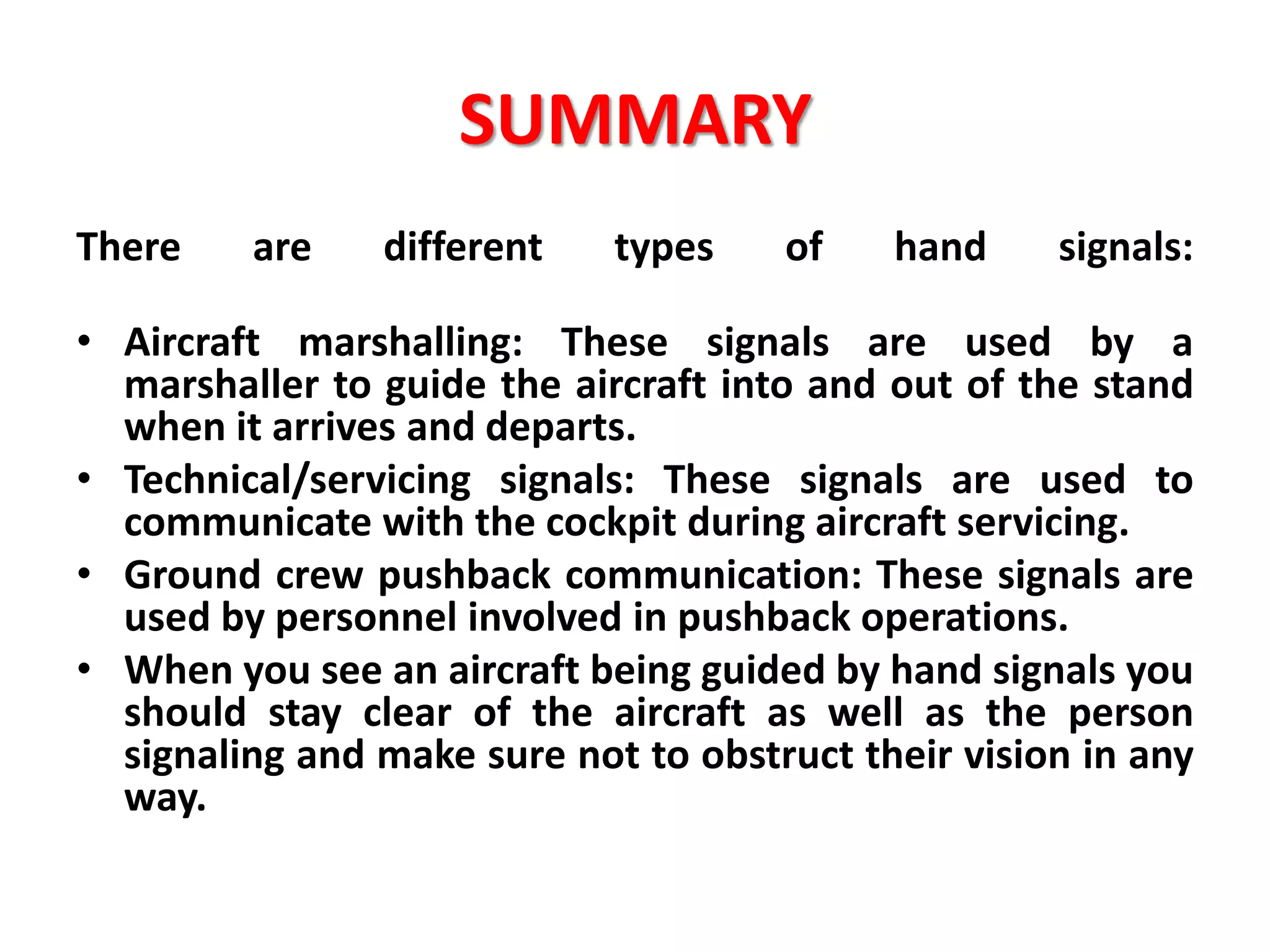 Aircraft marshalling | PPTX