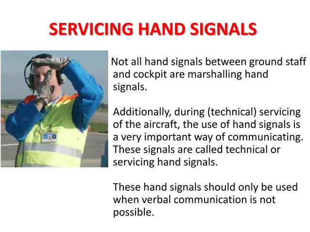Aircraft marshalling | PPTX | Air Travel | Travel Type