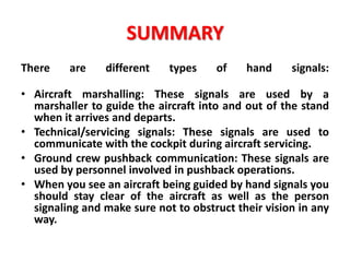 Aircraft marshalling | PPTX