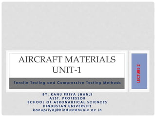 Aircraft materials lecture 2 | PPTX