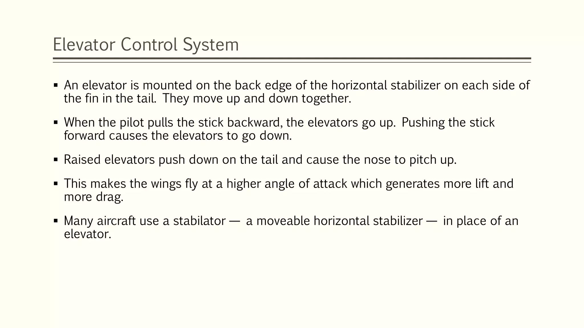 Aircraft mechanical cable control system | PPTX