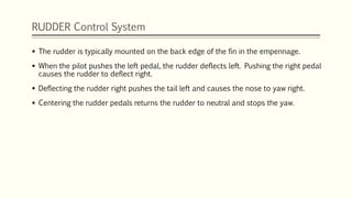 Aircraft mechanical cable control system | PPTX | Aviation Industry ...