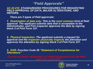 Aircraft modifications 3-9-2013 | PPT