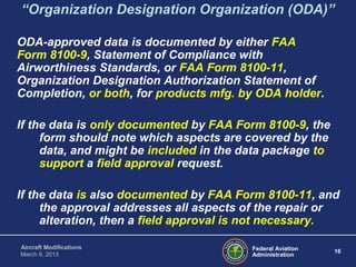 Aircraft modifications 3-9-2013 | PPT
