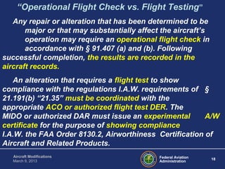Aircraft modifications 3-9-2013 | PPT